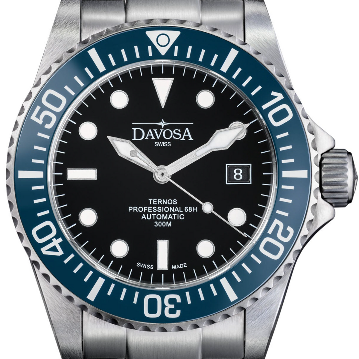 Ternos Professional 68h Automatic 300m Blue Black Diving Watch 1615384 ...